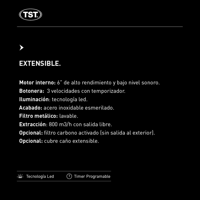 Campana TST Extensible - Punto Parrilla