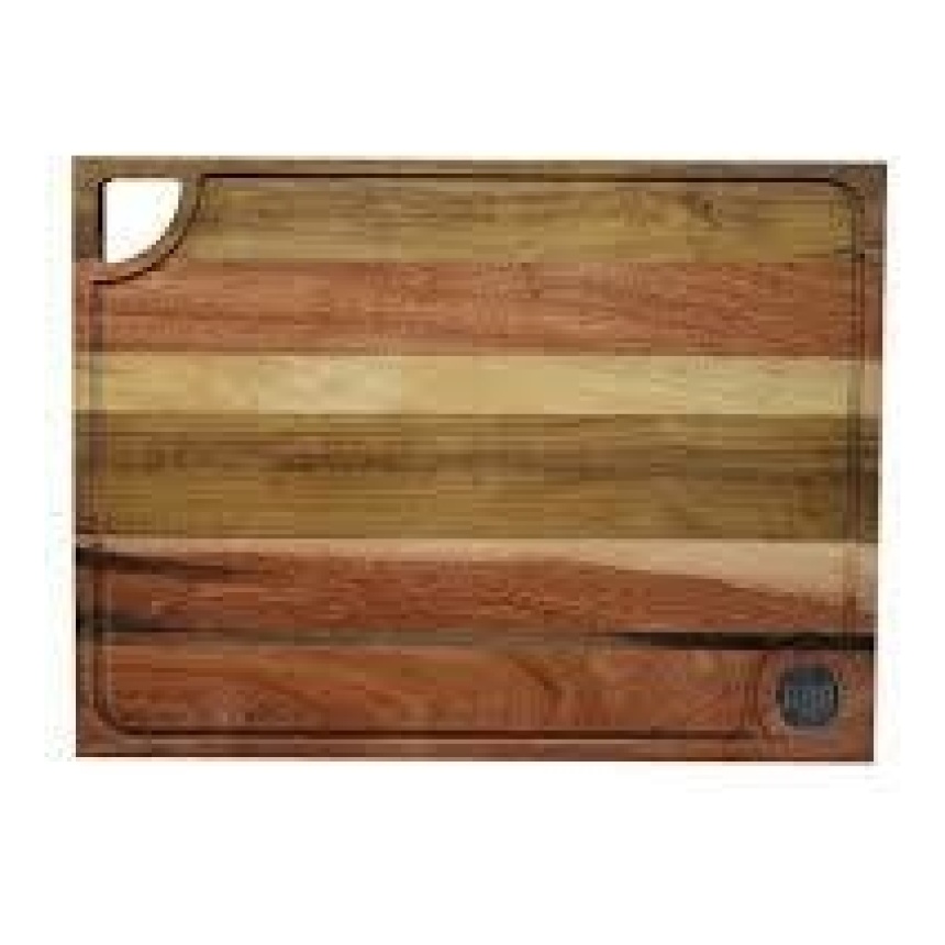 Tabla de Corte 40x30x3 cm BBQ (Mix Maderas) - Punto Parrilla